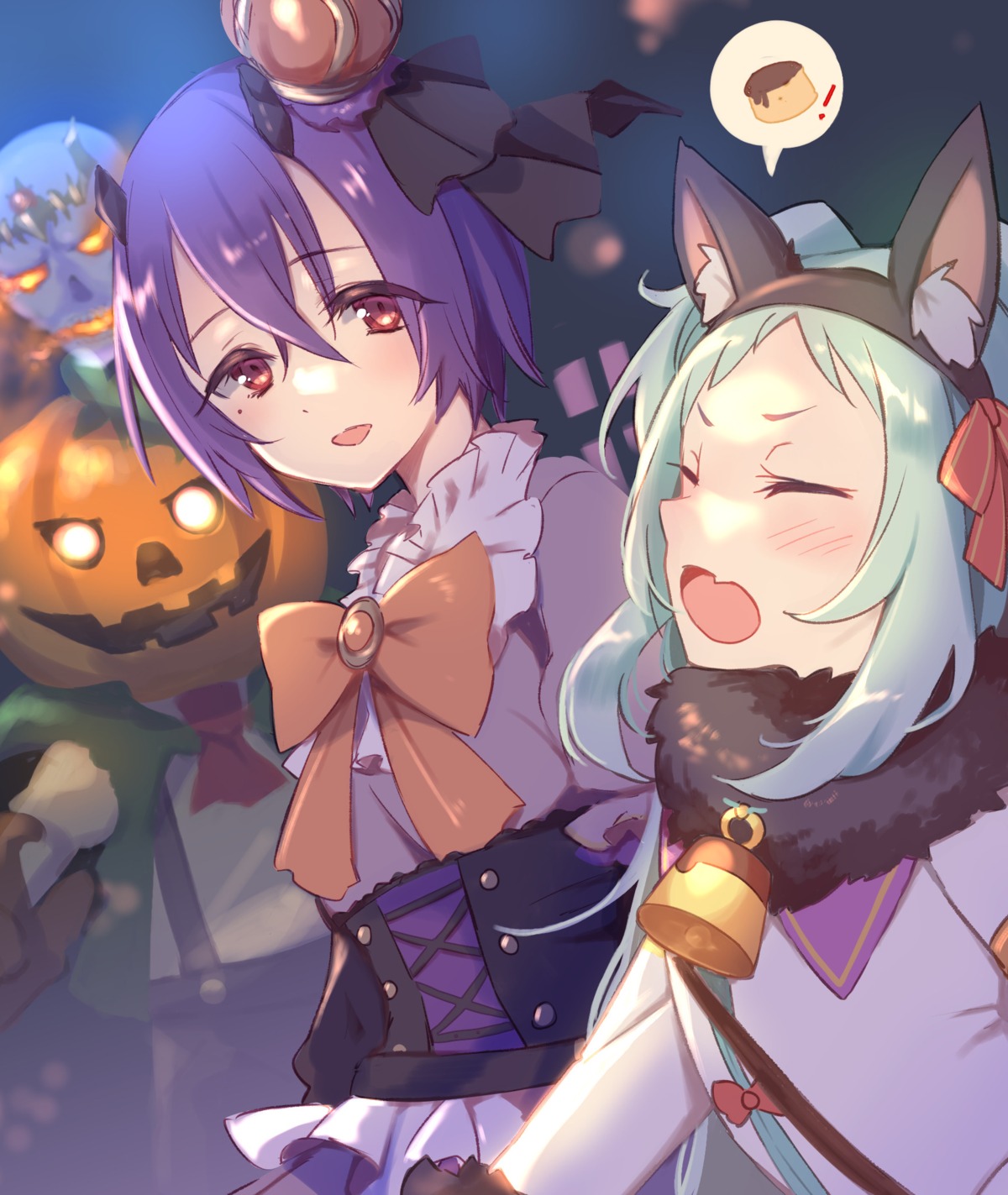 princess connect princess connect! re:dive izumo miyako kamiki shinobu animal ears halloween ...